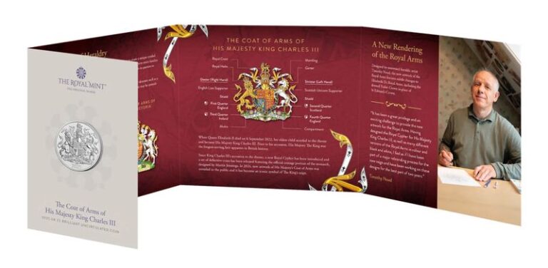 2025 The Coat of Arms of His Majesty King Charles III £5 | Coin Checker